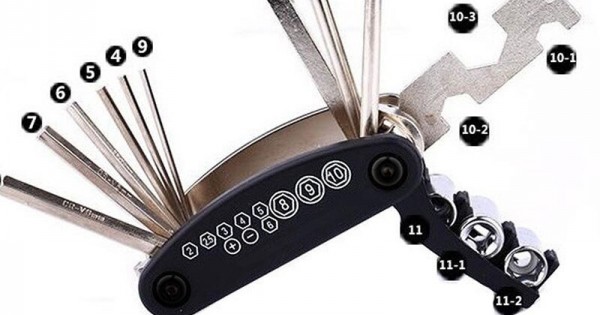 16 In 1 Bicycle Tools Sets Mountain Bike Multi Repair Tool Kit Hex ...